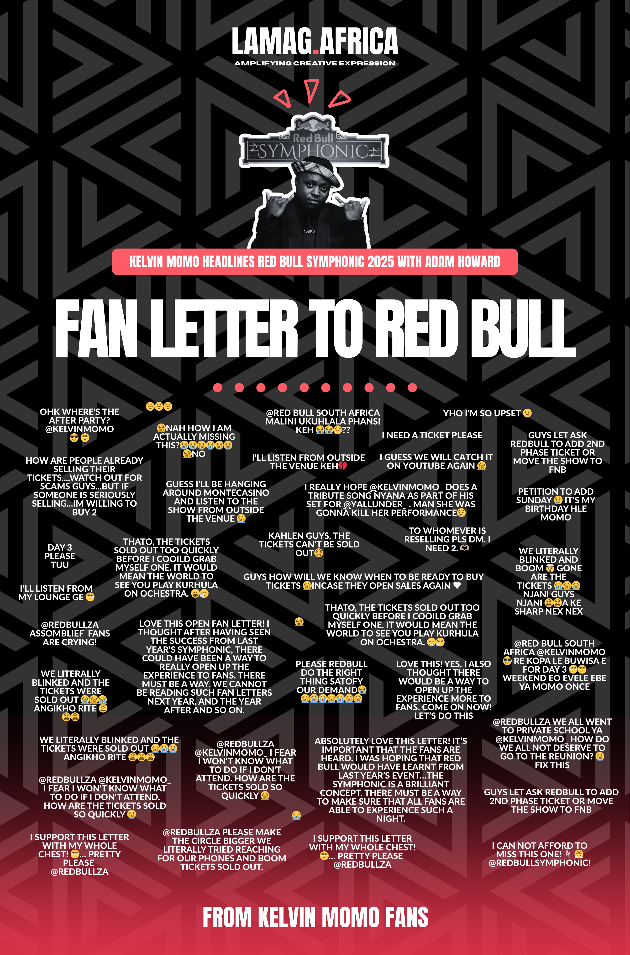 [PLUG] Fan Letter To Red Bull To Open Up The Symphonic With Kelvin Momo ...