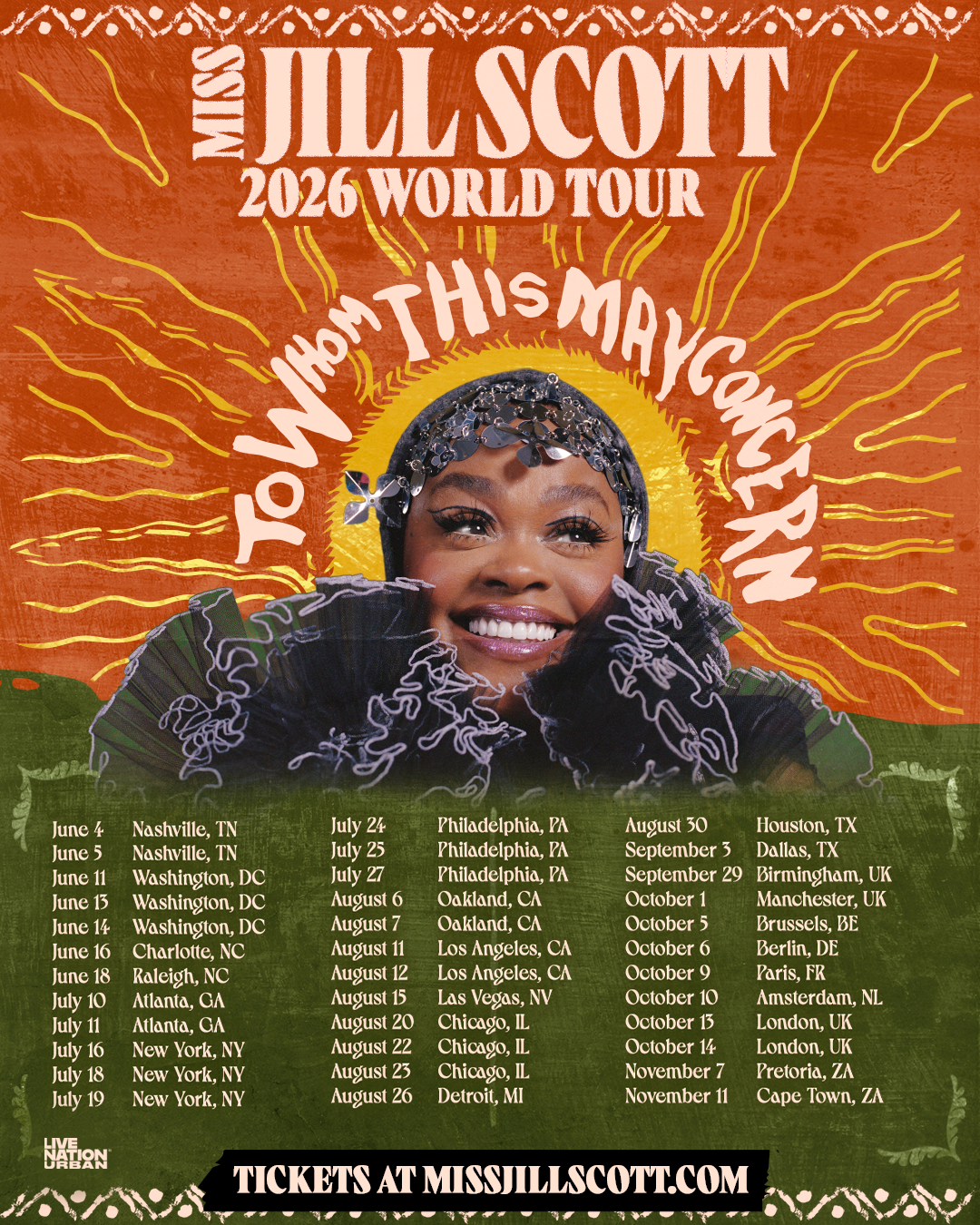Jill Scott Tour In South Africa 2026: Everything You Need To Know – LAMAG