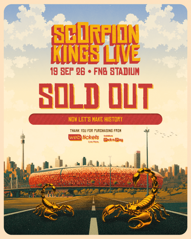 Scorpion Kings Live At FNB Stadium 2026: Everything You Need To Know ...